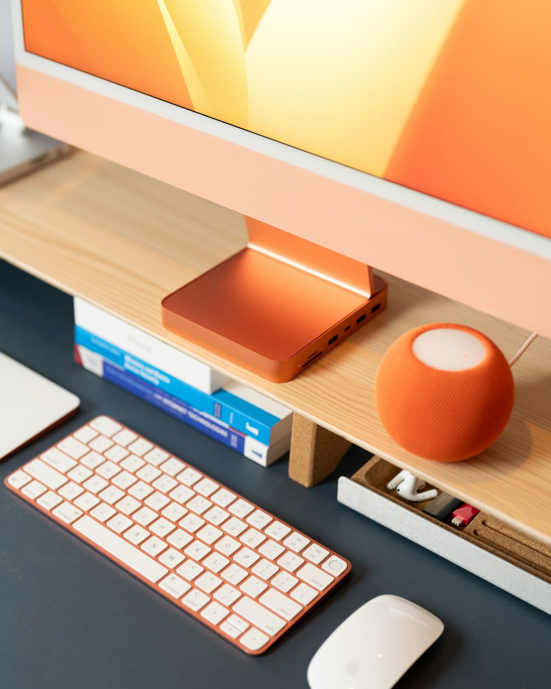Wooden desk shelf - simplicity and space in one | AAM Consultants